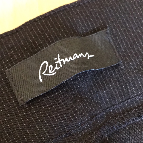 Reitmans | Pants & Jumpsuits | Reitmans Fine Pinstripe Black Career ...